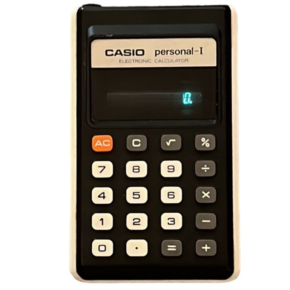Casio | Other | Vintage Casio Personali Handheld Electronic Calculator ...